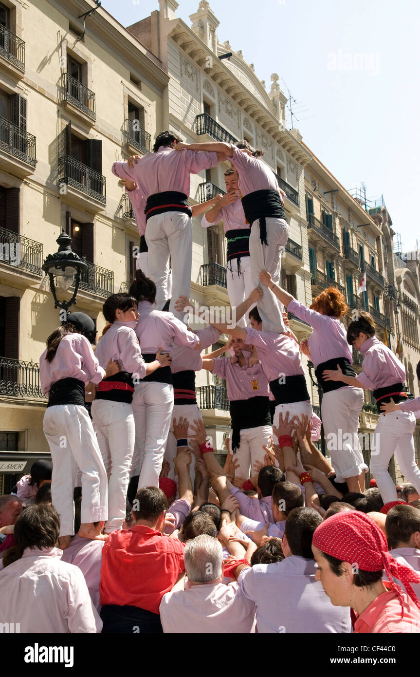 Human pyramids hi-res stock photography and images - Alamy
