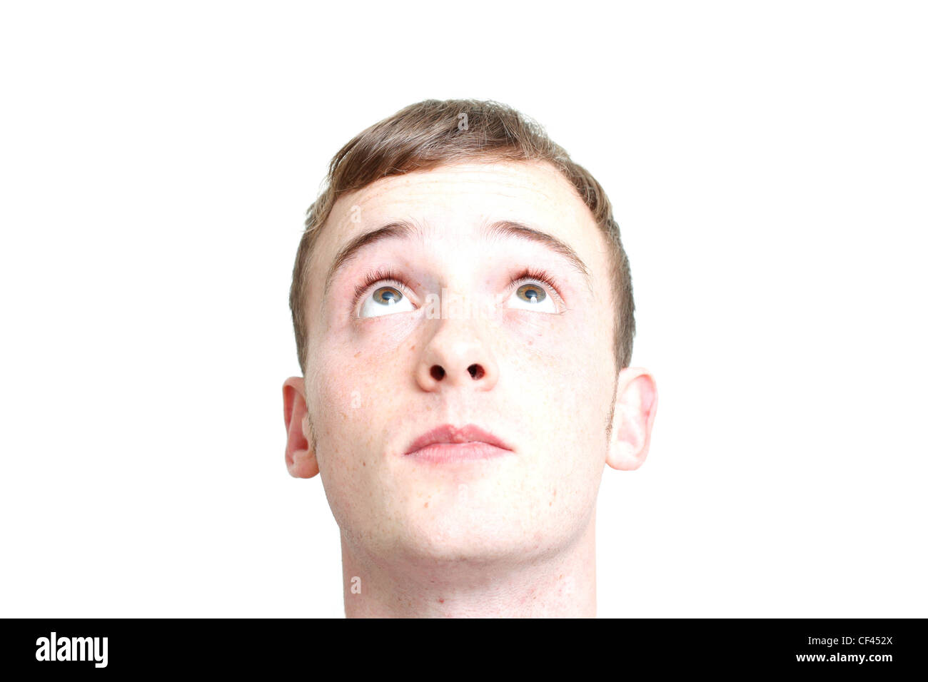 A man looking up Stock Photo - Alamy