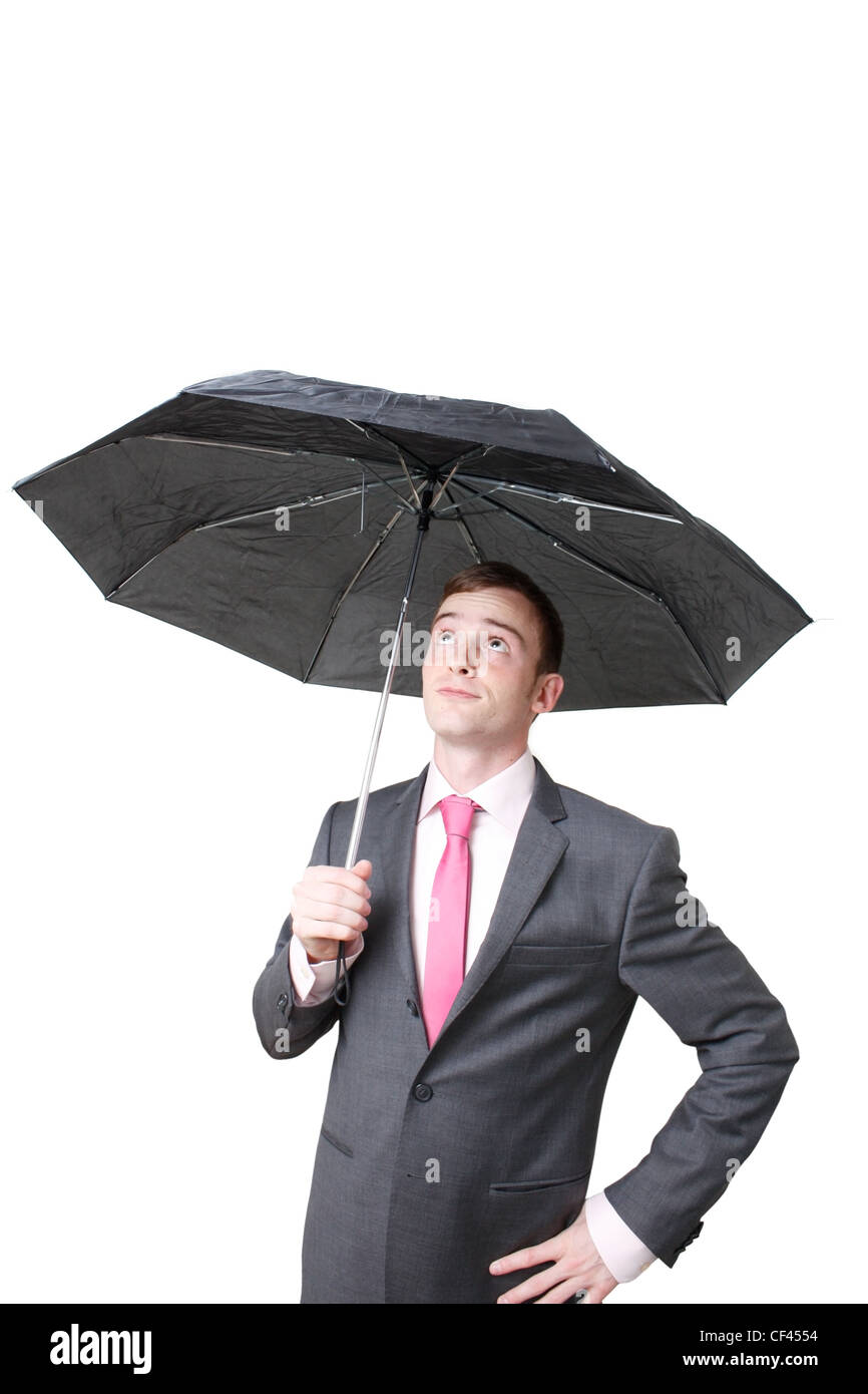 Hiding under an umbrella hi-res stock photography and images - Alamy