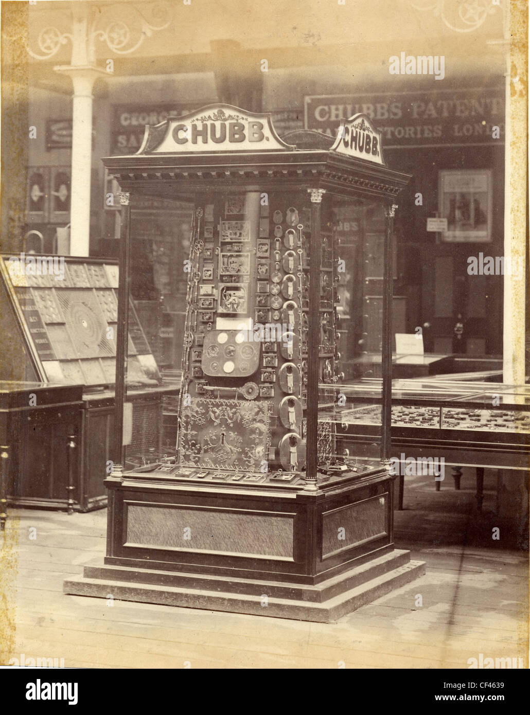 Display of Chubb locks and keys, South Staffordshire Industrial and ...