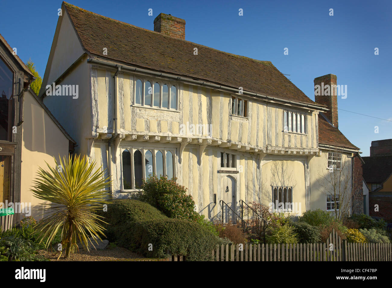 A traditional timber framed coach house in Lavenham Stock Photo - Alamy