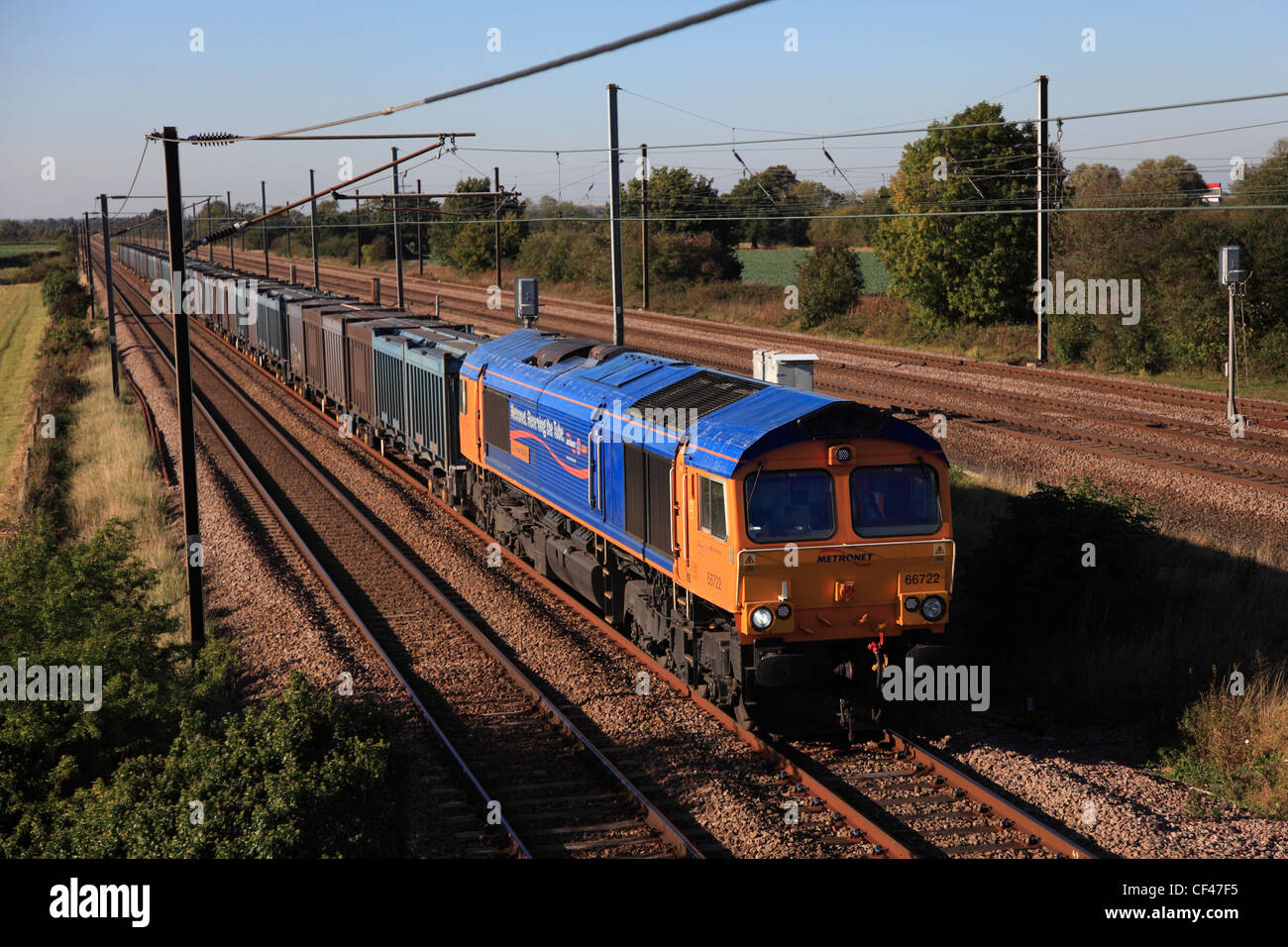 Metronet train operating company, 66722 Diesel Powered Freight Train ...