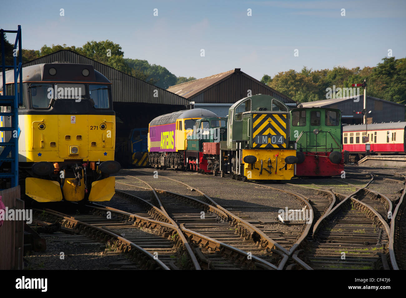 Vintage diesel powered train hi-res stock photography and images - Alamy