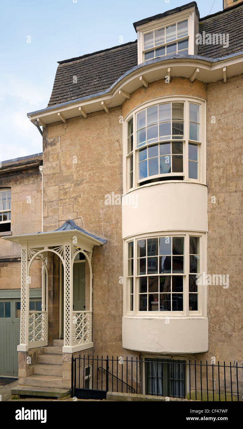 Exterior of a house in Barn Hill in Stamford Stock Photo - Alamy