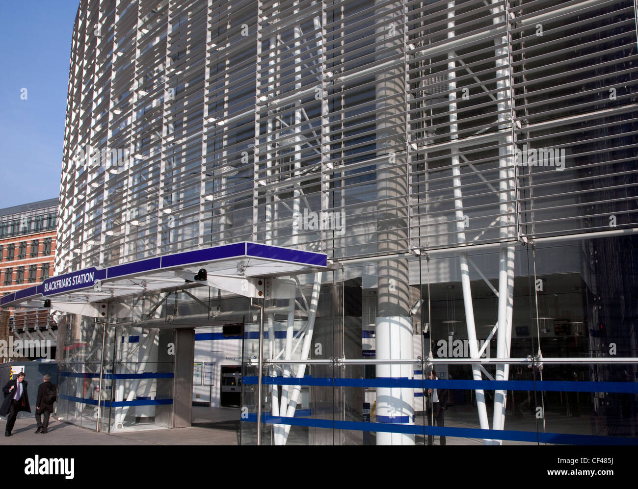 New Blackfriars rail and tube station, London Stock Photo - Alamy