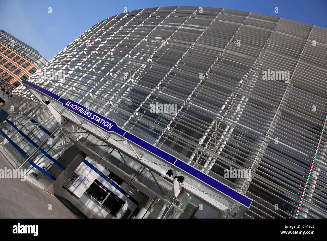 New Blackfriars rail and tube station, London Stock Photo - Alamy