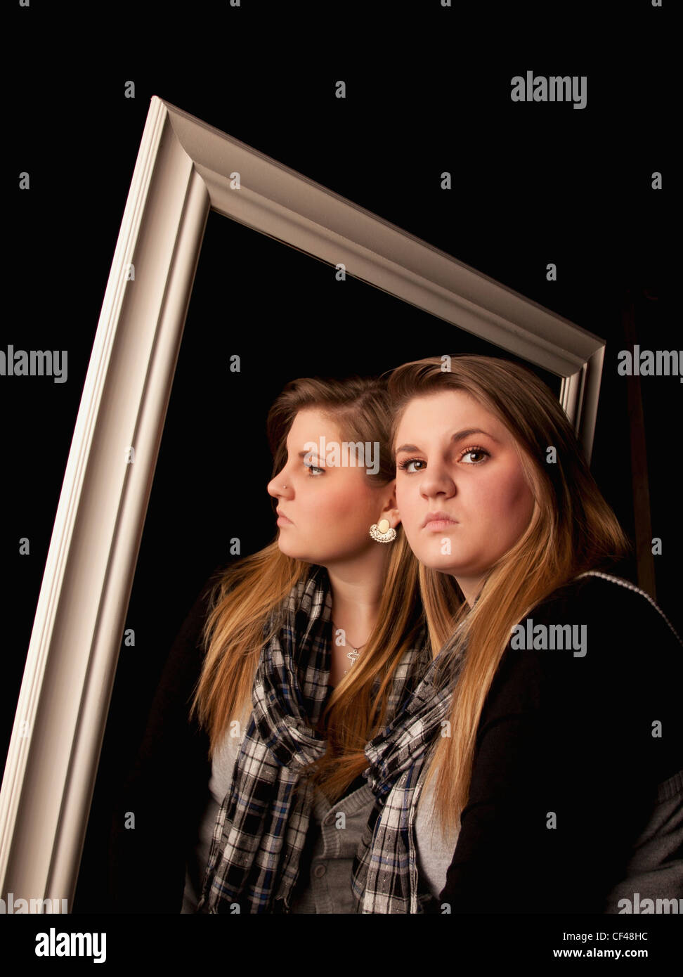 A Young Woman Reflecting On Life; Alberta Canada Stock Photo - Alamy