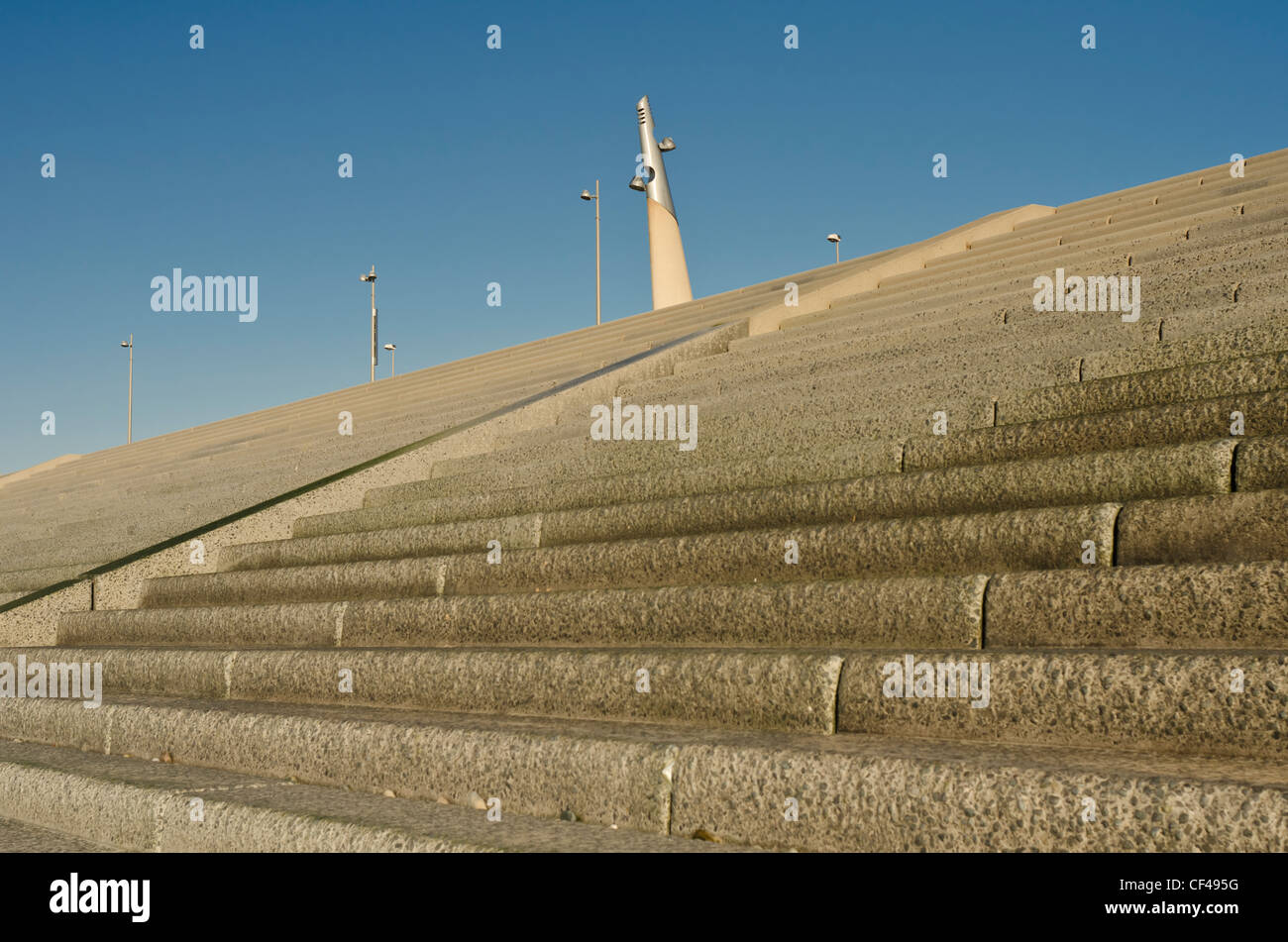 The new sea front promenade at Cleveleys Lancashire UK Stock Photo - Alamy