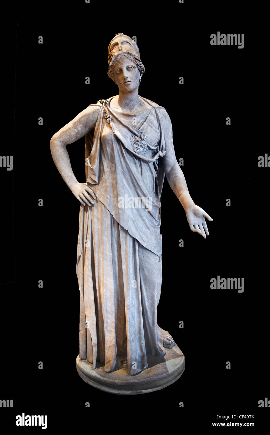 Mattei Athena Minerva Marble Roman copy 1 century BC after a Greek ...
