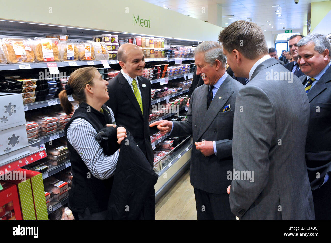 Prince Charles opens Little Waitrose Supermarket in Poundbury, Dorset ...