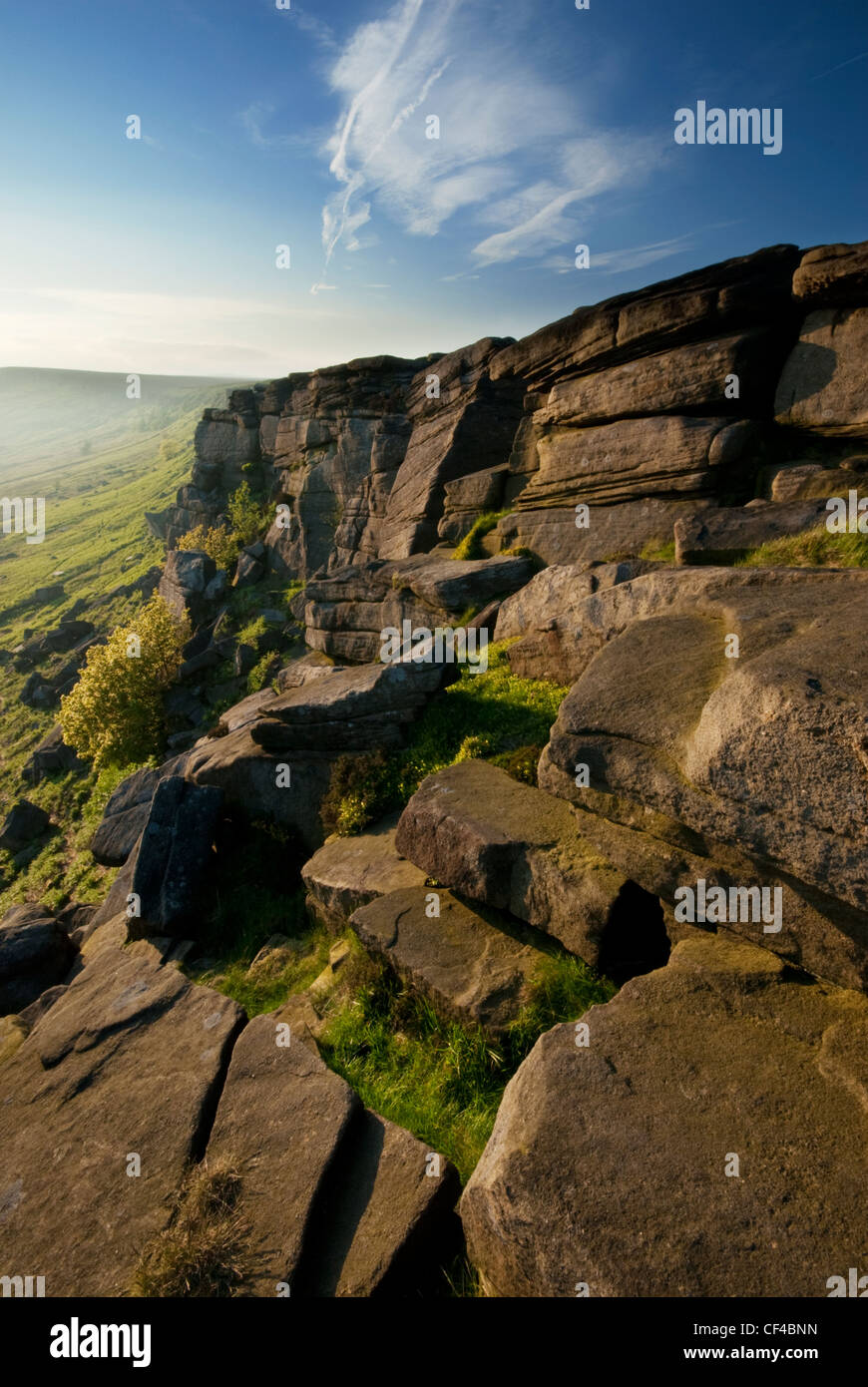 A view along stannage Edge Stock Photo - Alamy