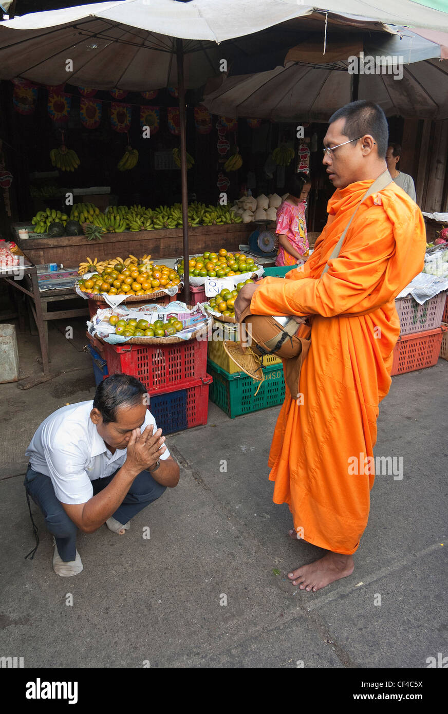 Buddhist Monk Giving Blessing High Resolution Stock Photography and ...