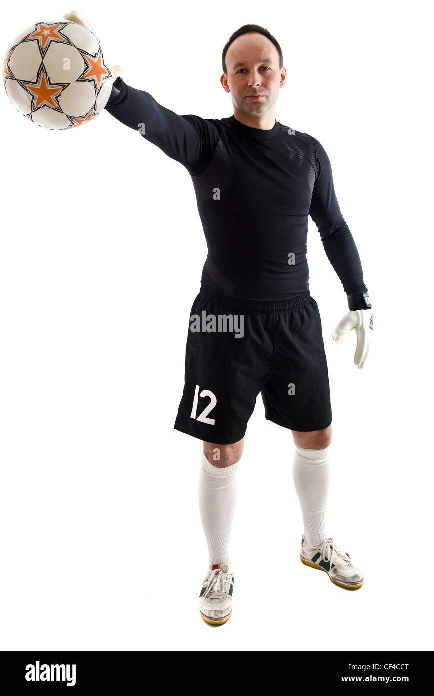 Soccer match goal defence hi-res stock photography and images - Alamy