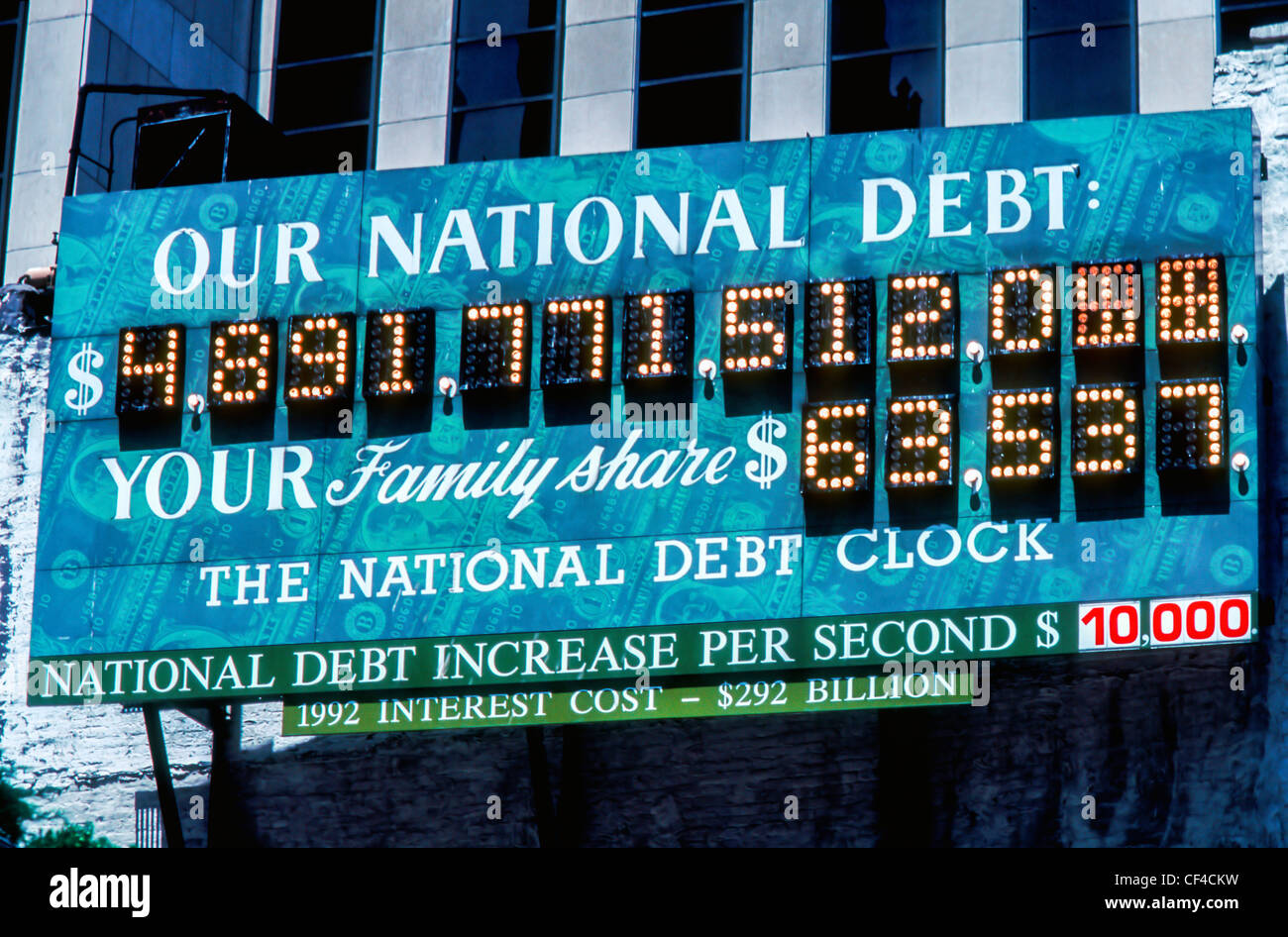 National debt clock new york hi-res stock photography and images - Alamy
