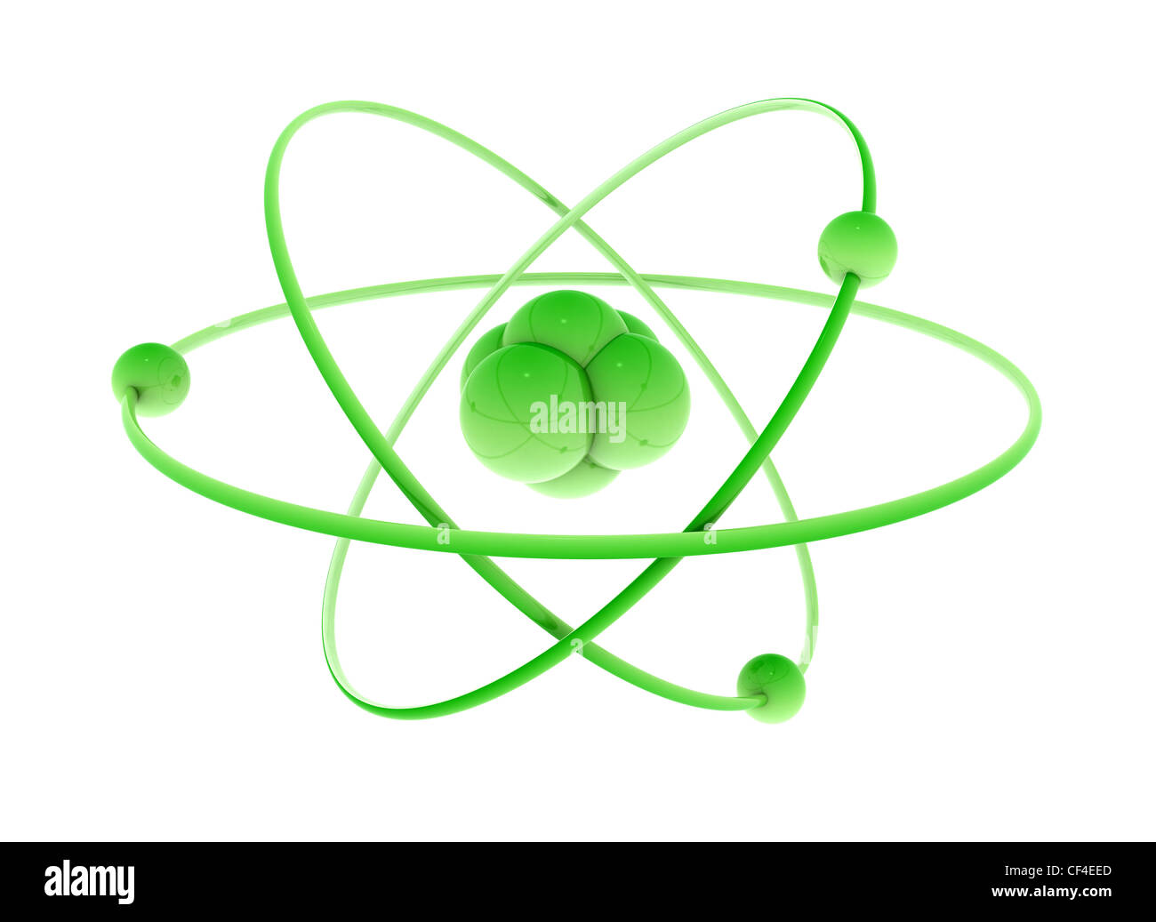 Isolated atom green energy concept Stock Photo - Alamy