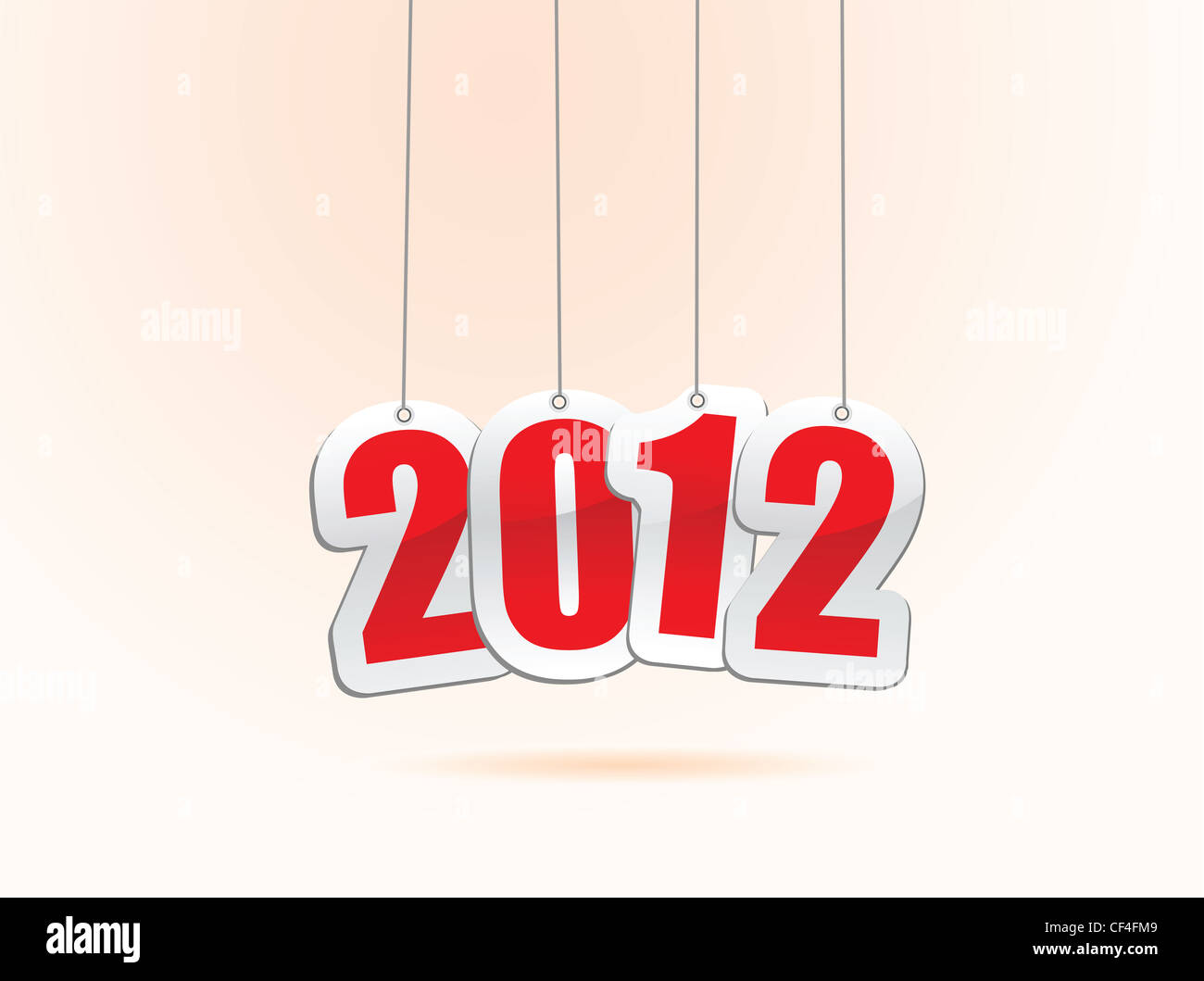 vector illustrations of new year greetings for 2012 Stock Photo - Alamy