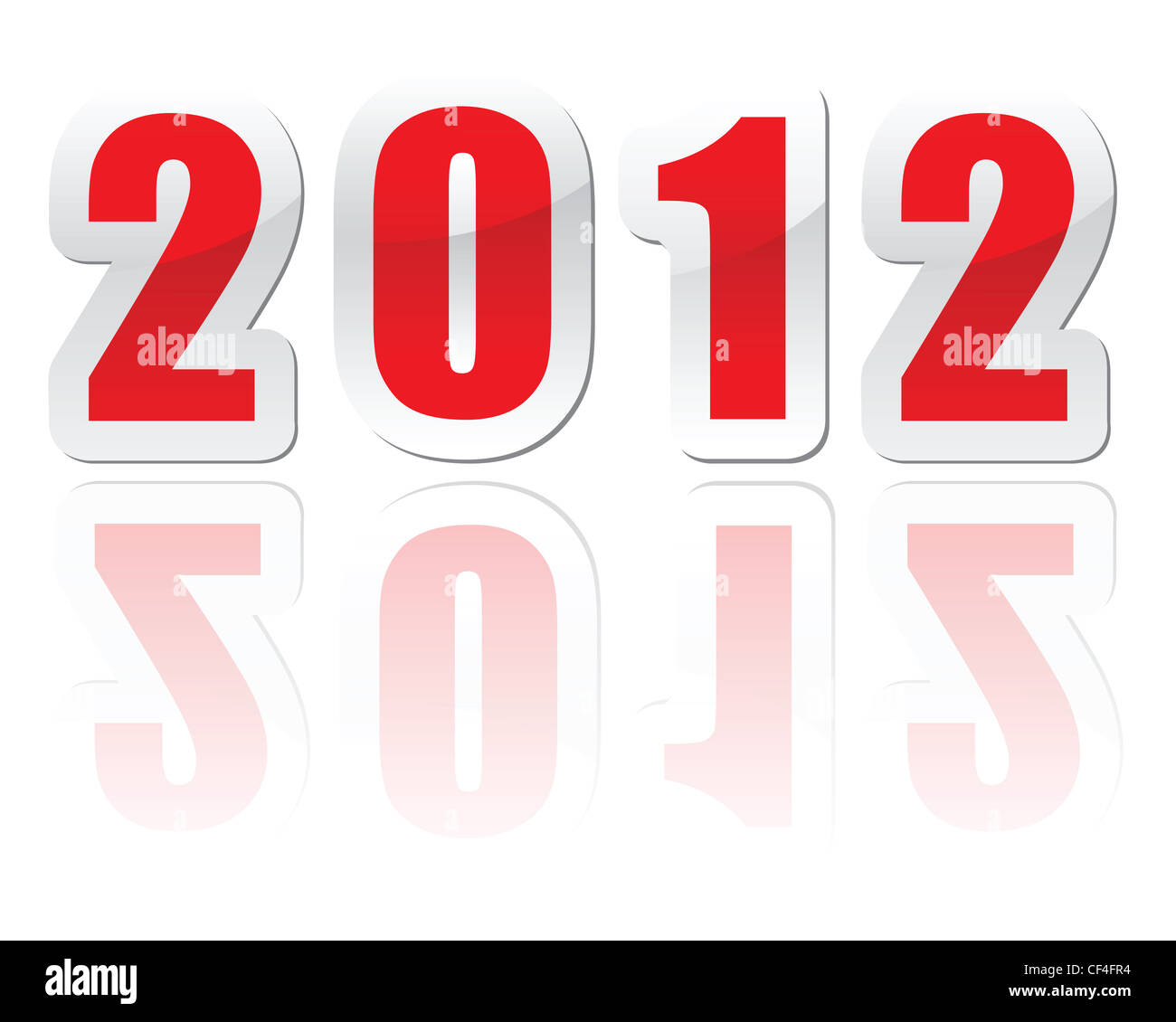 vector illustrations of new year greetings for 2012 Stock Photo - Alamy