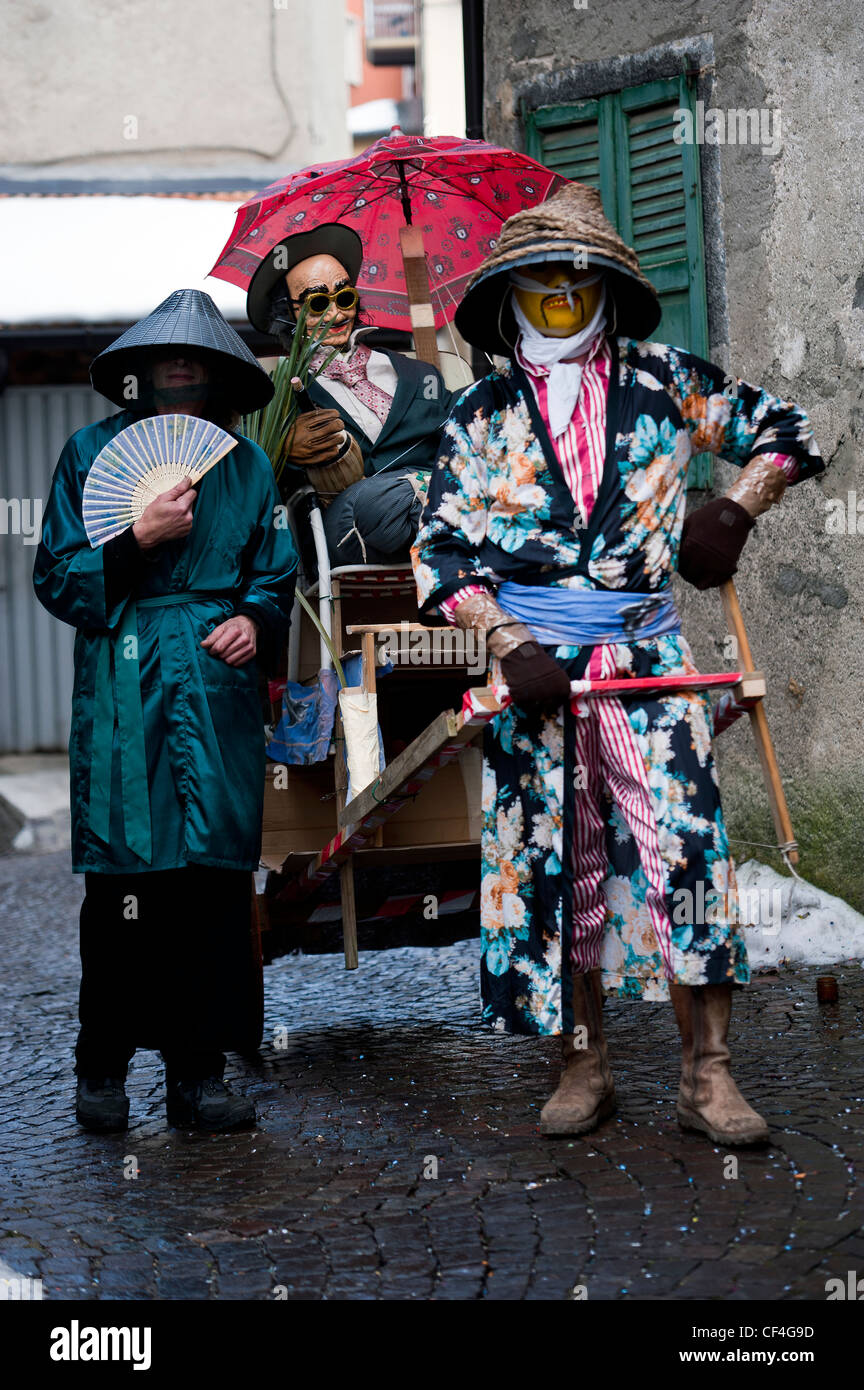 Typical Mask of Schignano Carnival, lake of Como Lombardy Italy Stock ...
