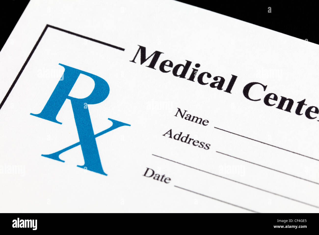 Prescription close up, concept for Healthcare And Medicine Stock Photo ...