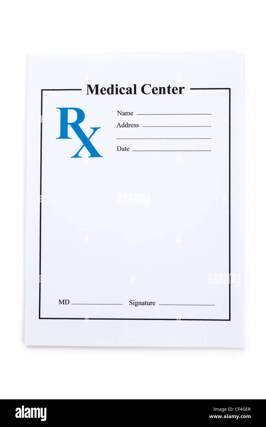 Rx prescription Cut Out Stock Images & Pictures - Alamy