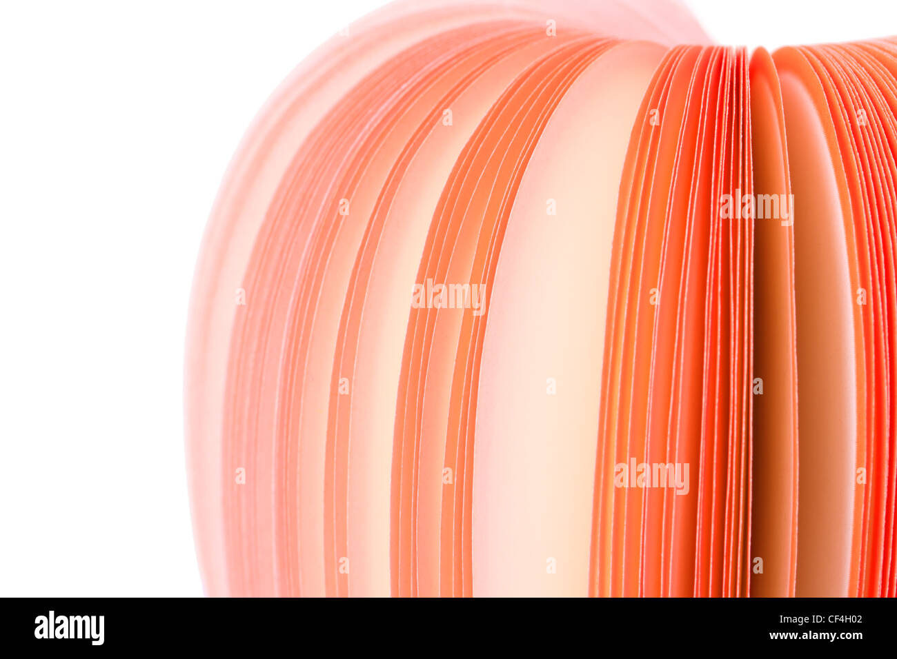 unfolded red apple notebook isolated on white background Stock Photo ...