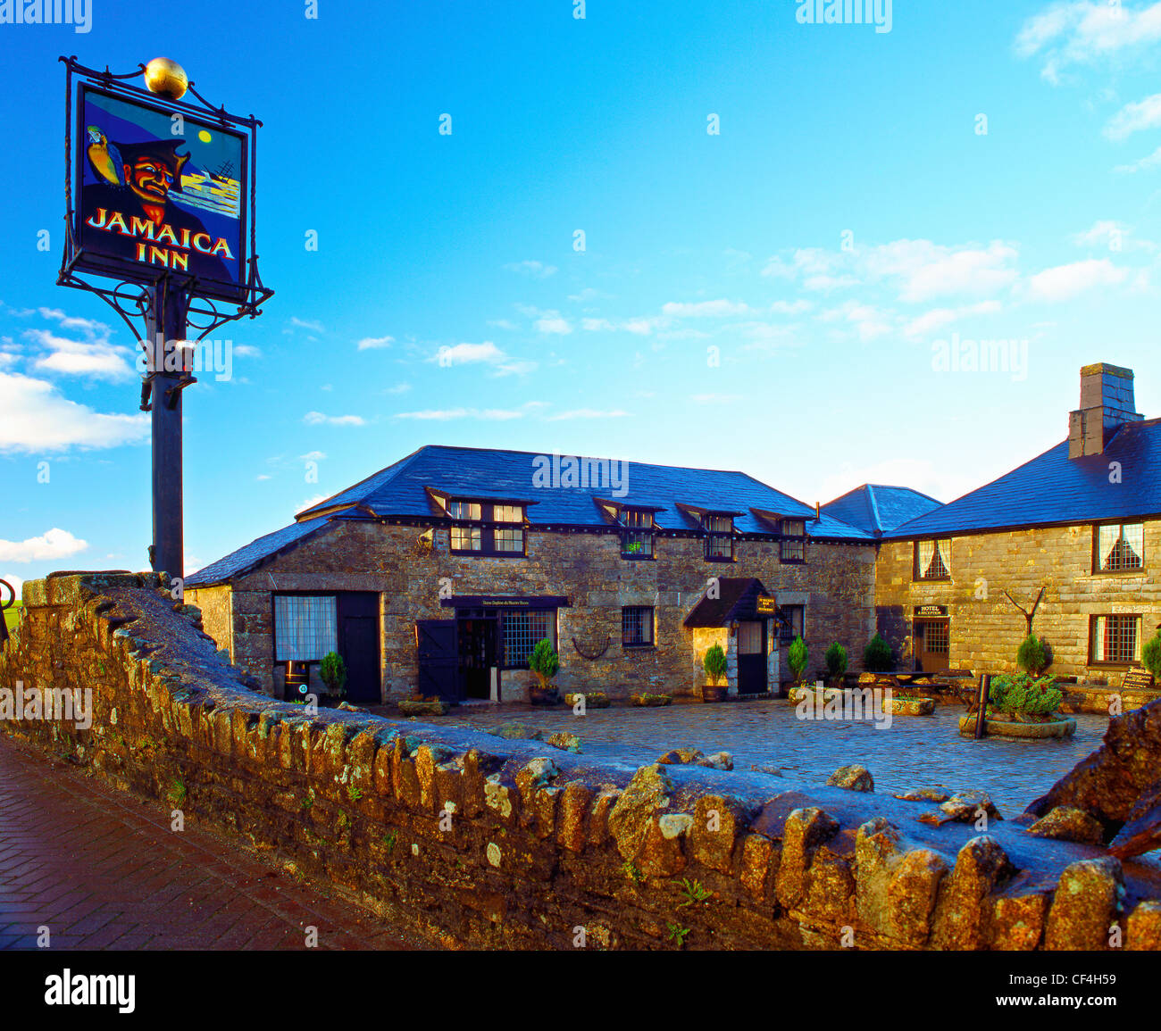 Jamaica Inn in Bolventor on Bodmin Moor. Jamaica Inn was made famous by ...