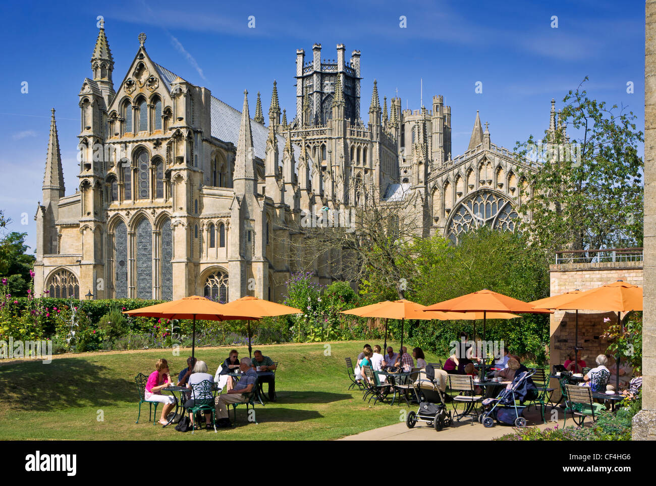 Visitors to the Almonry Tea Rooms and Restaurant enjoying breakfast in ...