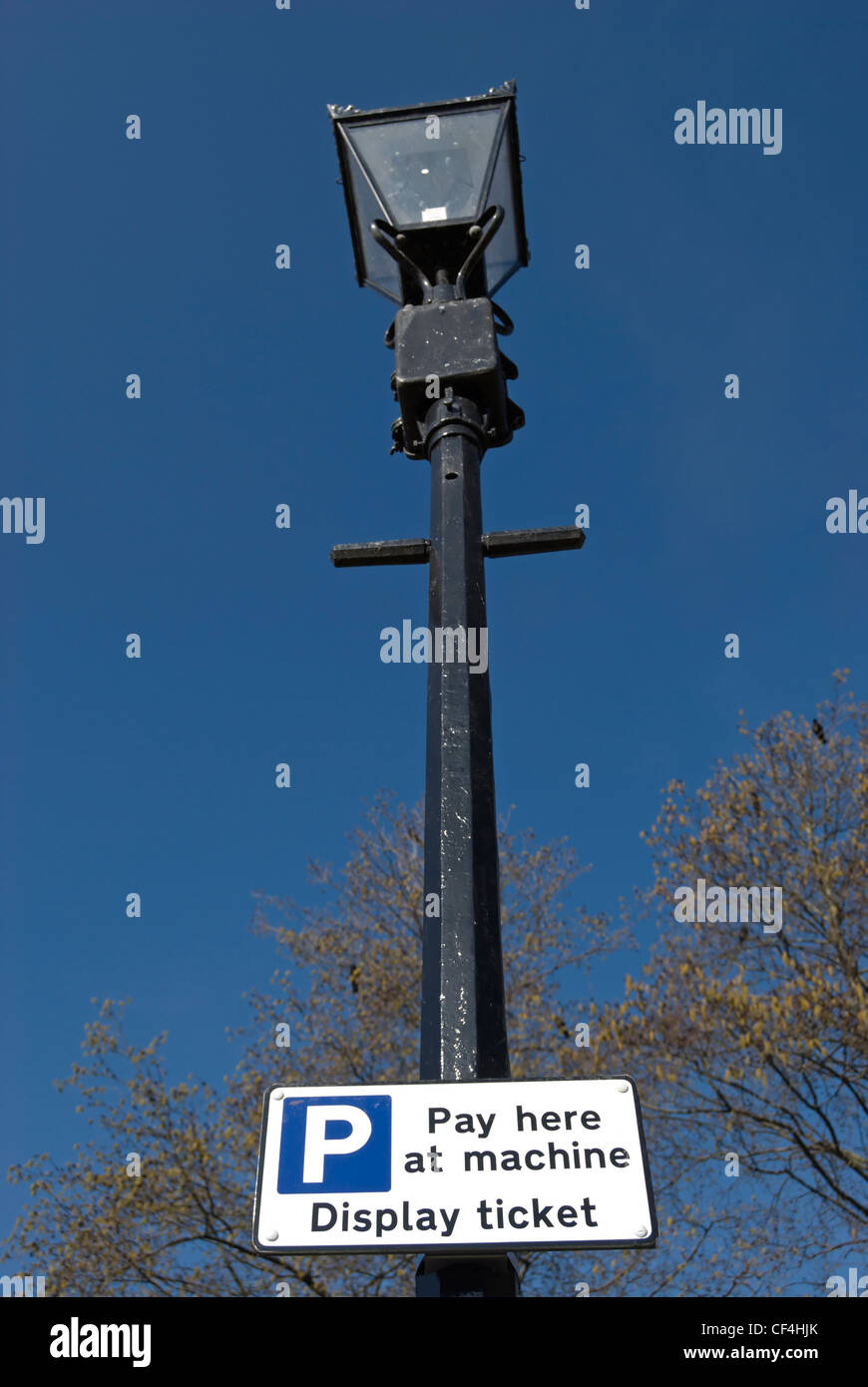 pay here at machine car parking sign in twickenham, middesex, england ...
