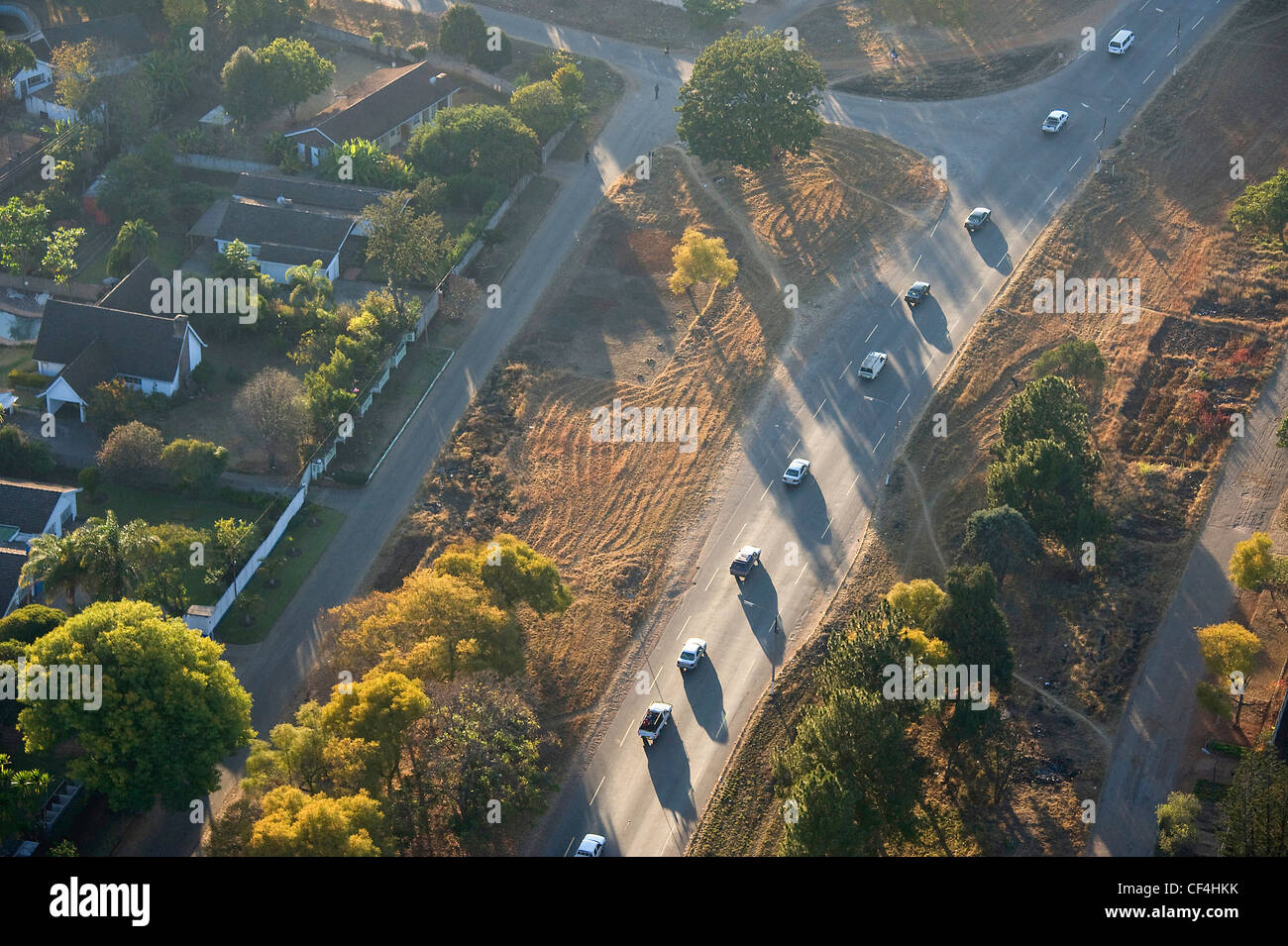 Aerial urban images from Zimbabwe Stock Photo - Alamy
