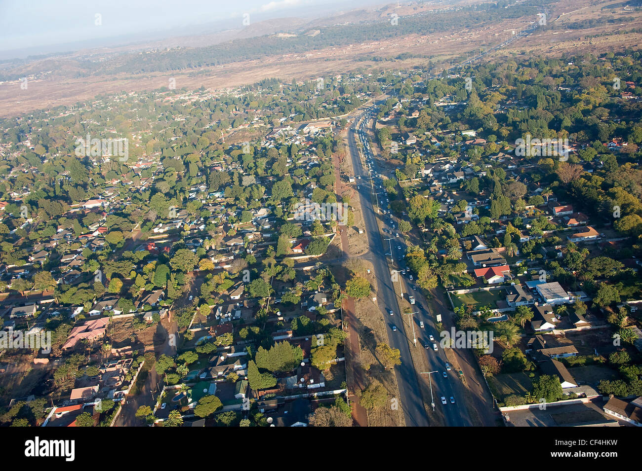 Aerial urban images from Zimbabwe Stock Photo - Alamy