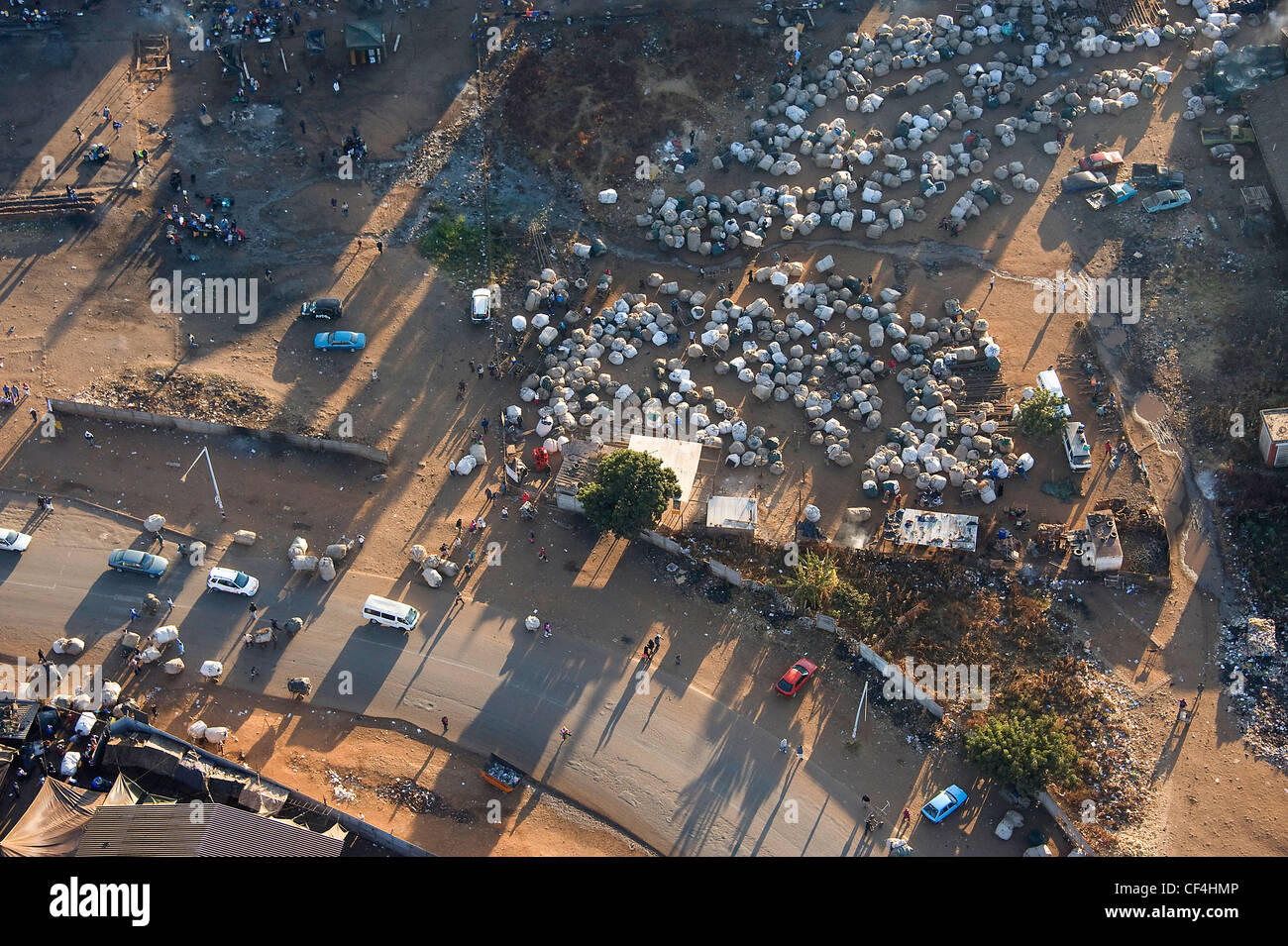Aerial views of high density urban areas in Zimbabwe Stock Photo - Alamy