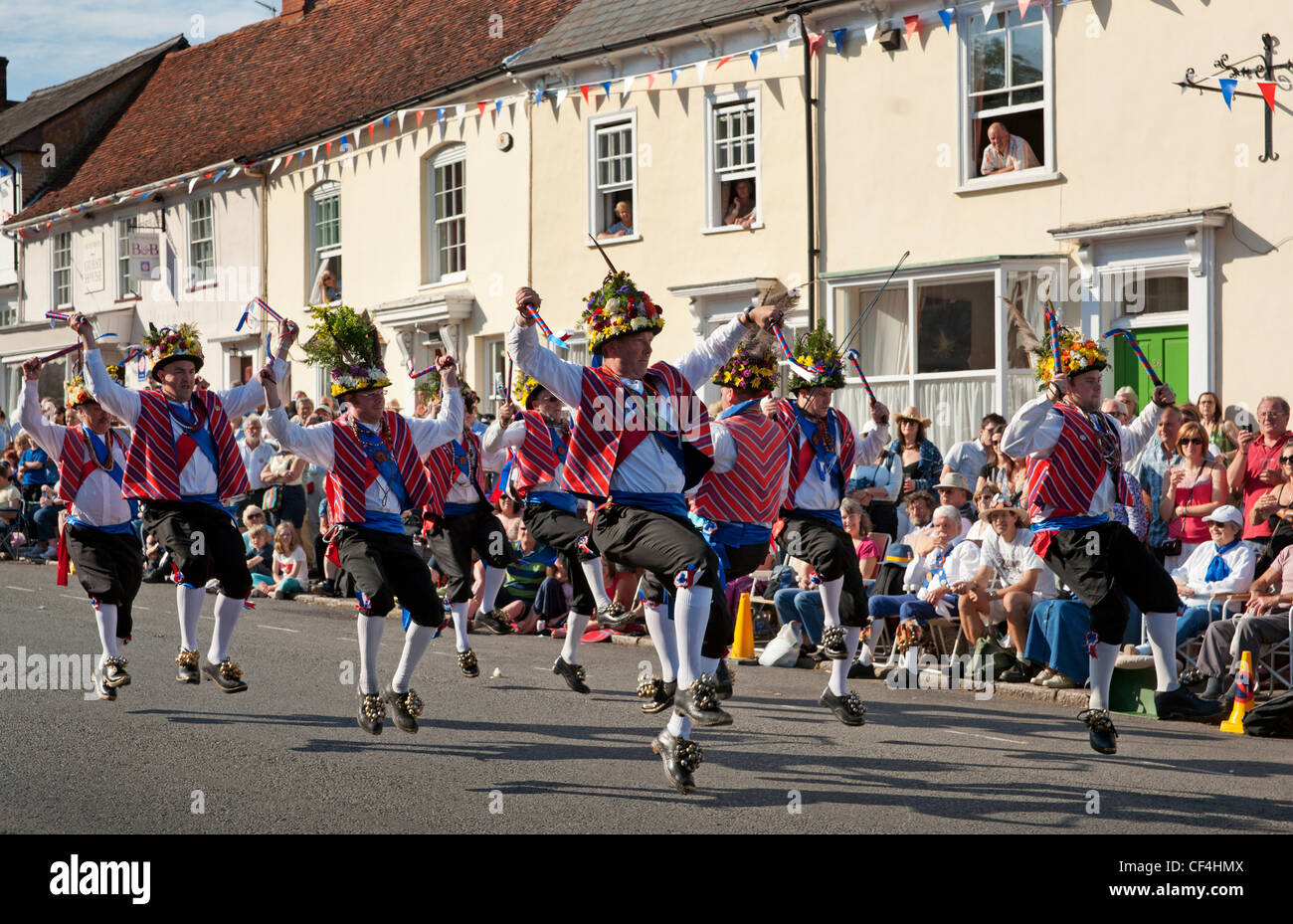 Morris Dancing at the Centenary Morris Dancing Festival in Thaxted ...
