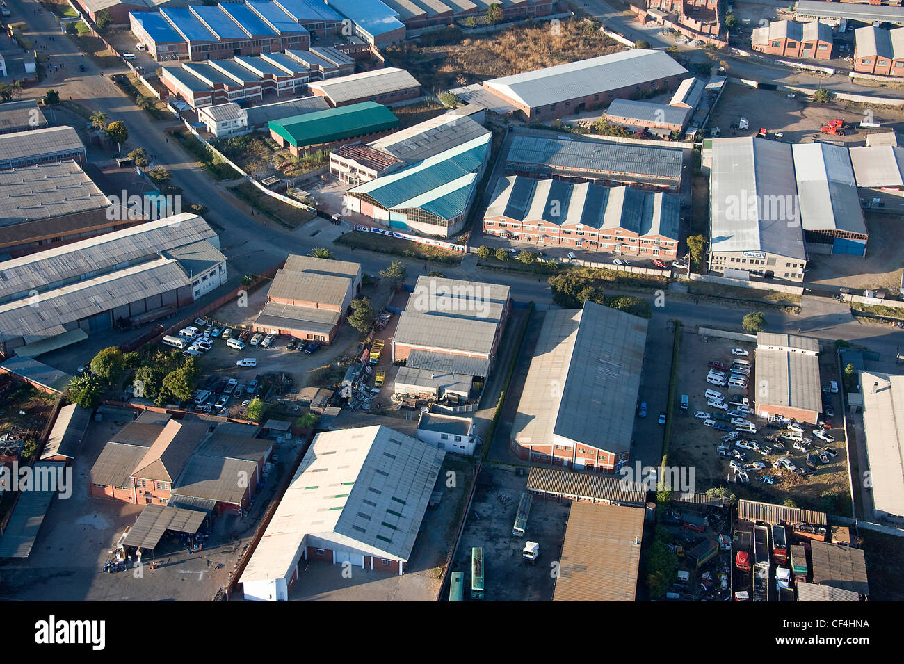 Aerial views of high density urban areas in Zimbabwe Stock Photo - Alamy
