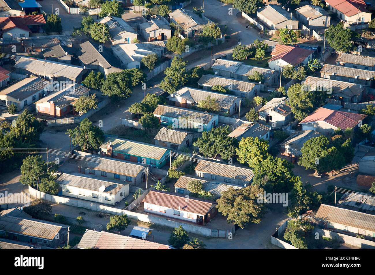 Aerial views of high density urban areas in Zimbabwe Stock Photo - Alamy
