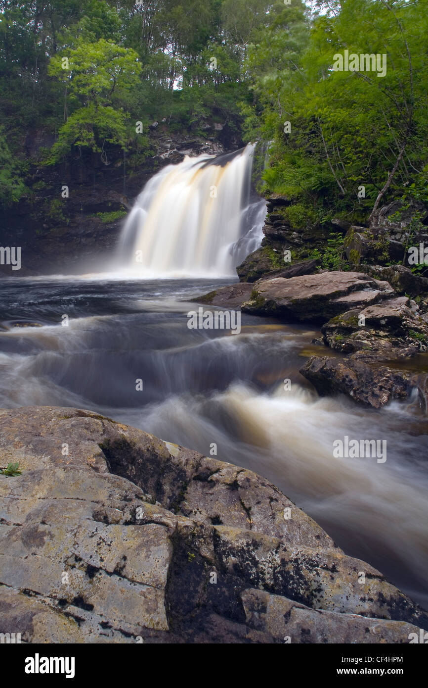 A view toward the Falls of Falloch. Here the River Falloch drops some ...