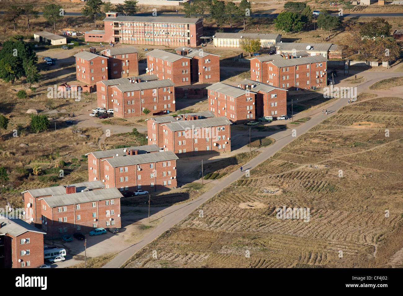 Aerial urban images from Zimbabwe Stock Photo - Alamy