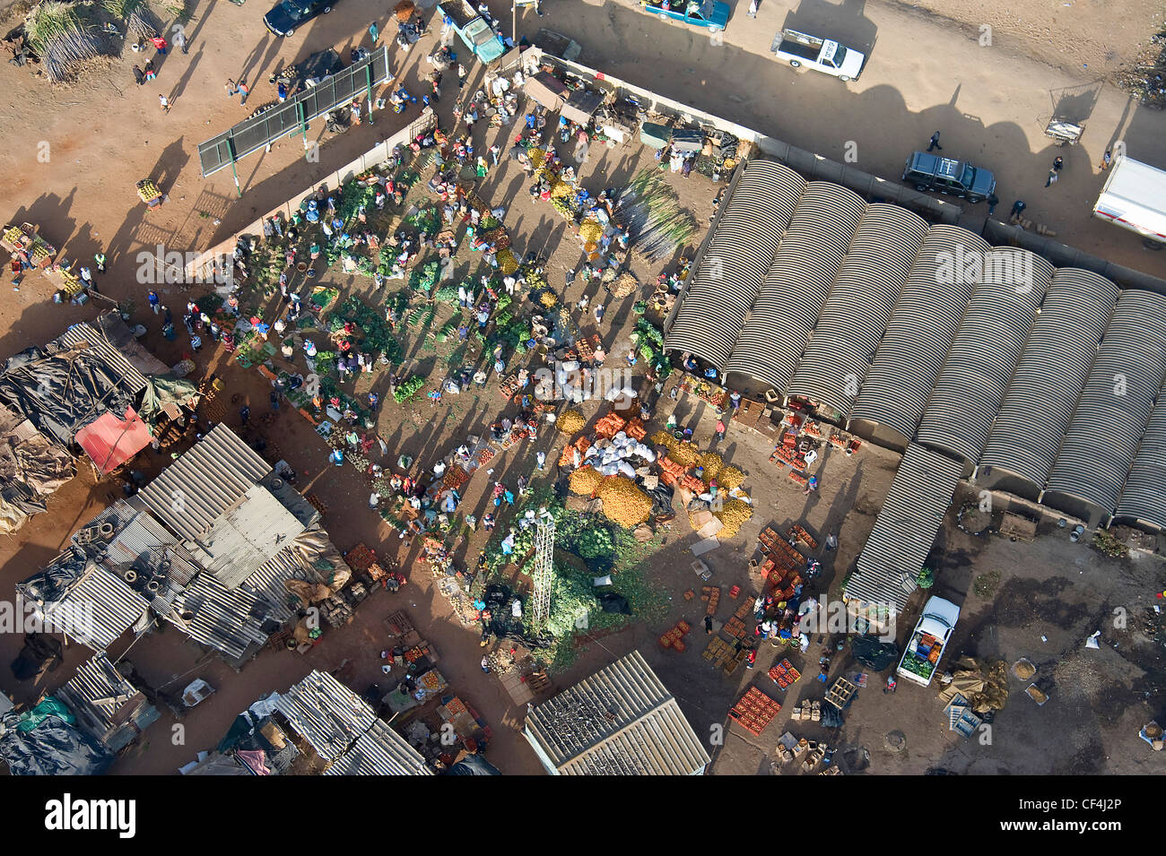 Aerial views of high density urban areas in Zimbabwe Stock Photo - Alamy