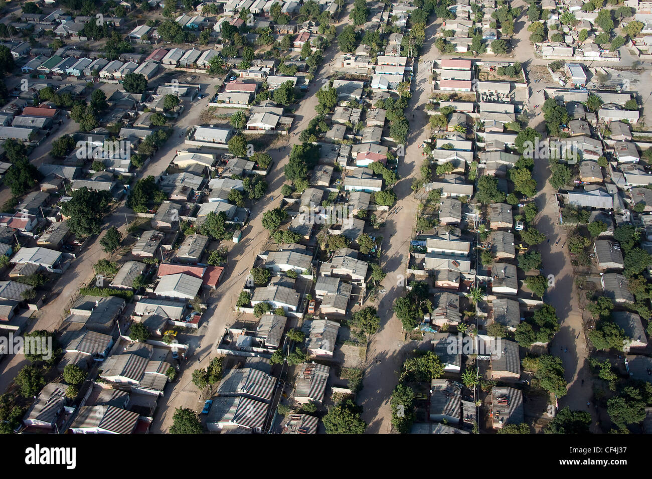 Aerial views of high density urban areas in Zimbabwe Stock Photo - Alamy