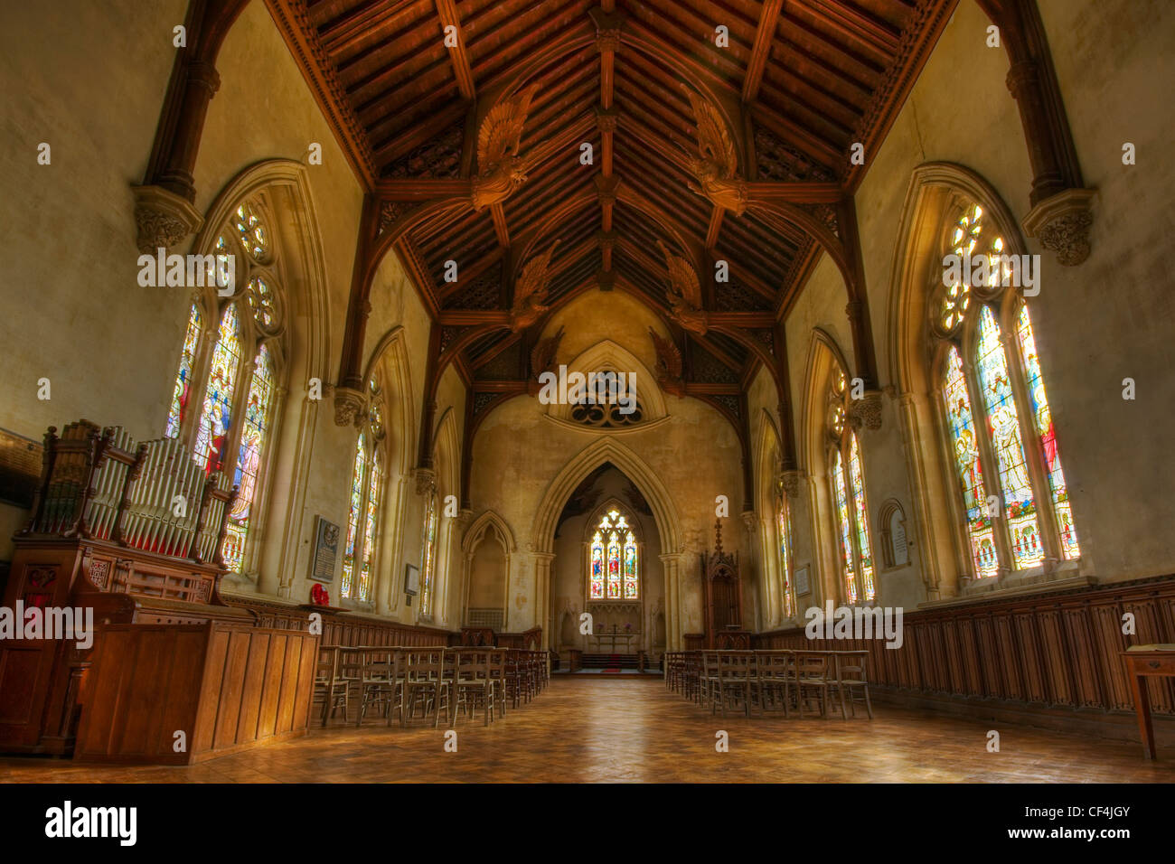 An interior view of the large Booton church in Norfolk Stock Photo - Alamy