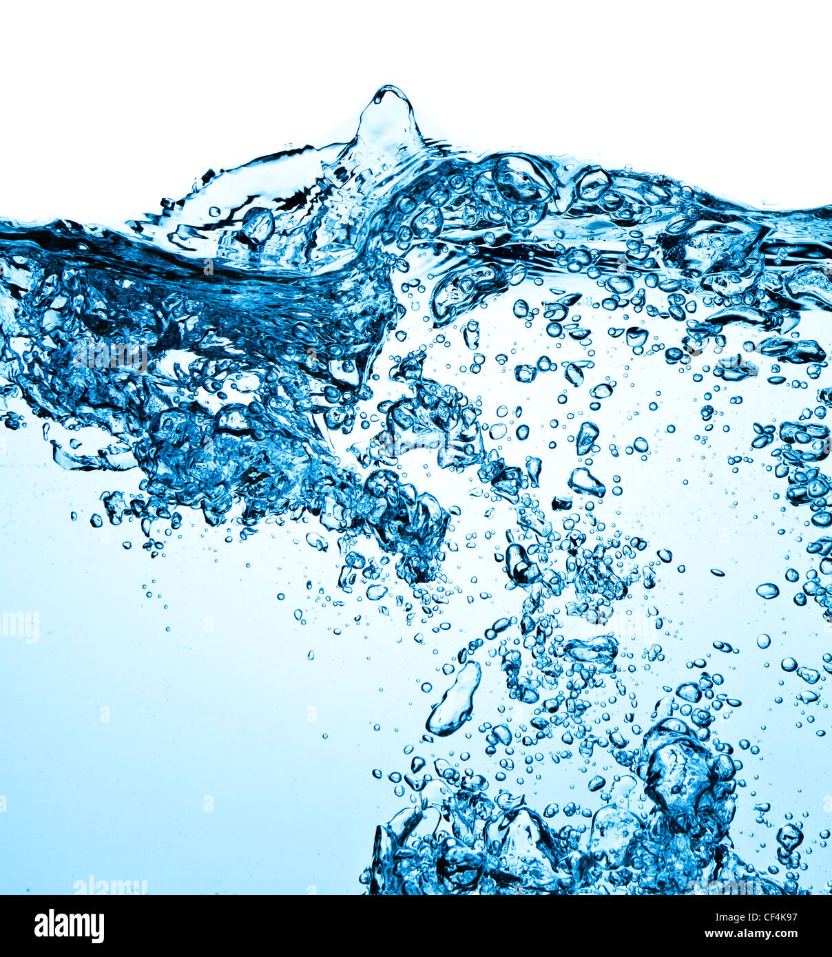 closeup of bubbles in blue water Stock Photo - Alamy