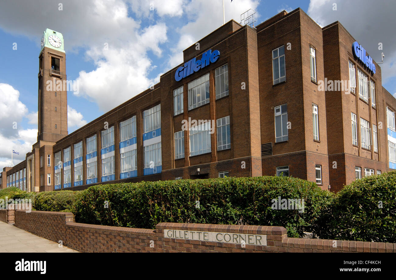Gillette Building in West London. The building is on the A4 out of ...