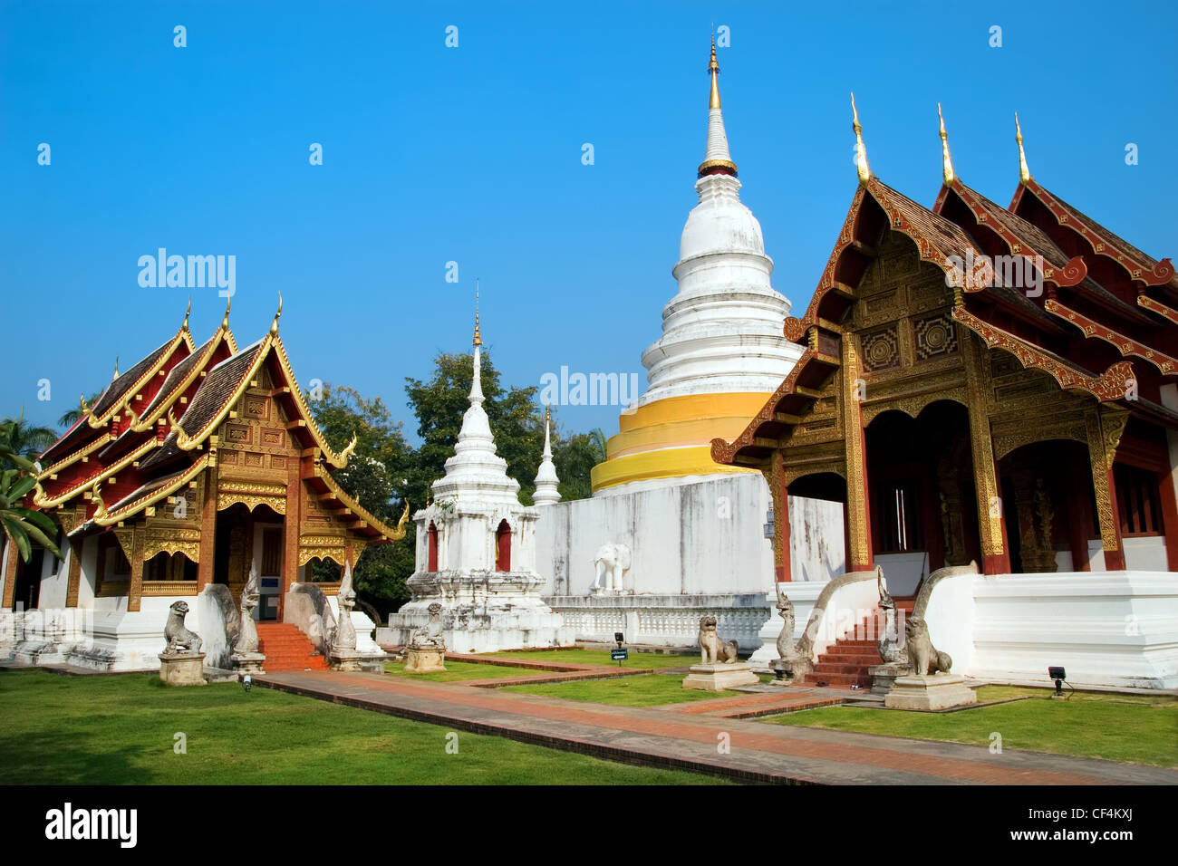 Temples architecture in Chiang Mai, Thailand Stock Photo - Alamy