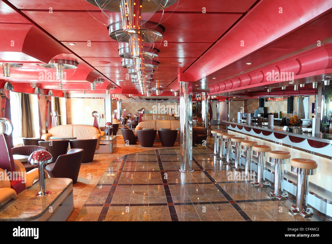 Red bar interior hi-res stock photography and images - Alamy