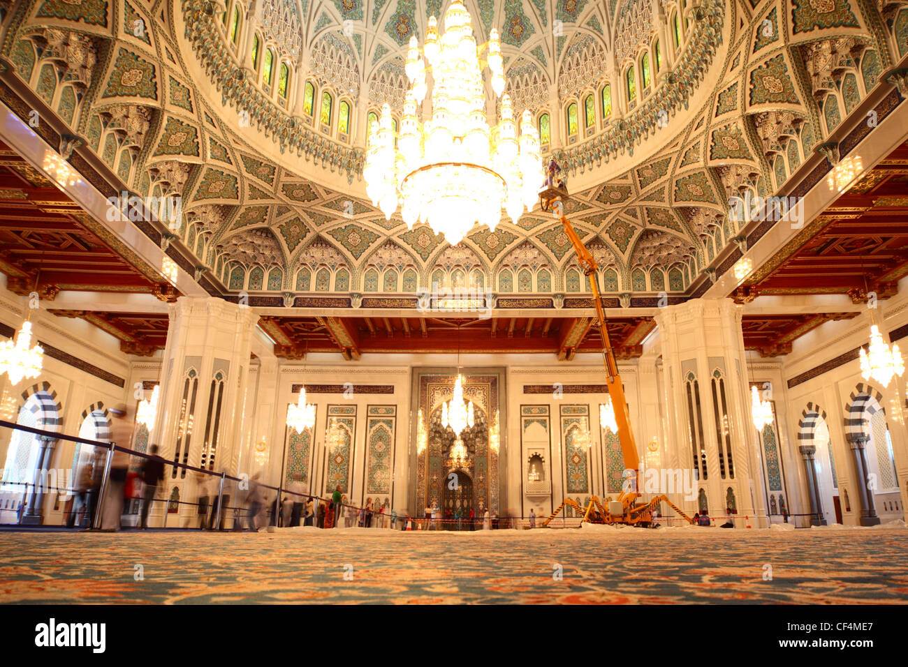 grand mosque in Oman general view luxury interior Stock Photo - Alamy