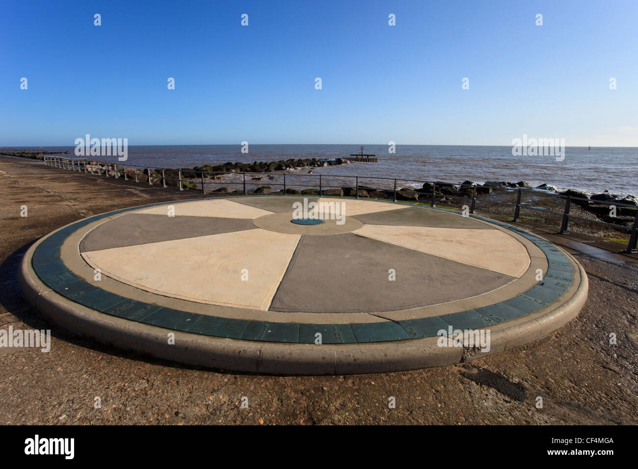 The Euroscope at Ness point, a plaque at Lowestoft marking Britain's ...
