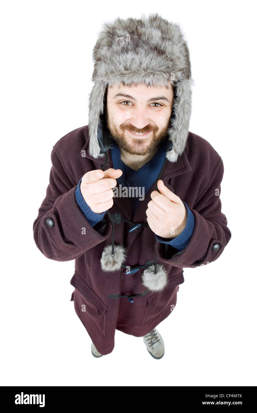 young casual silly man full body isolated on white Stock Photo - Alamy