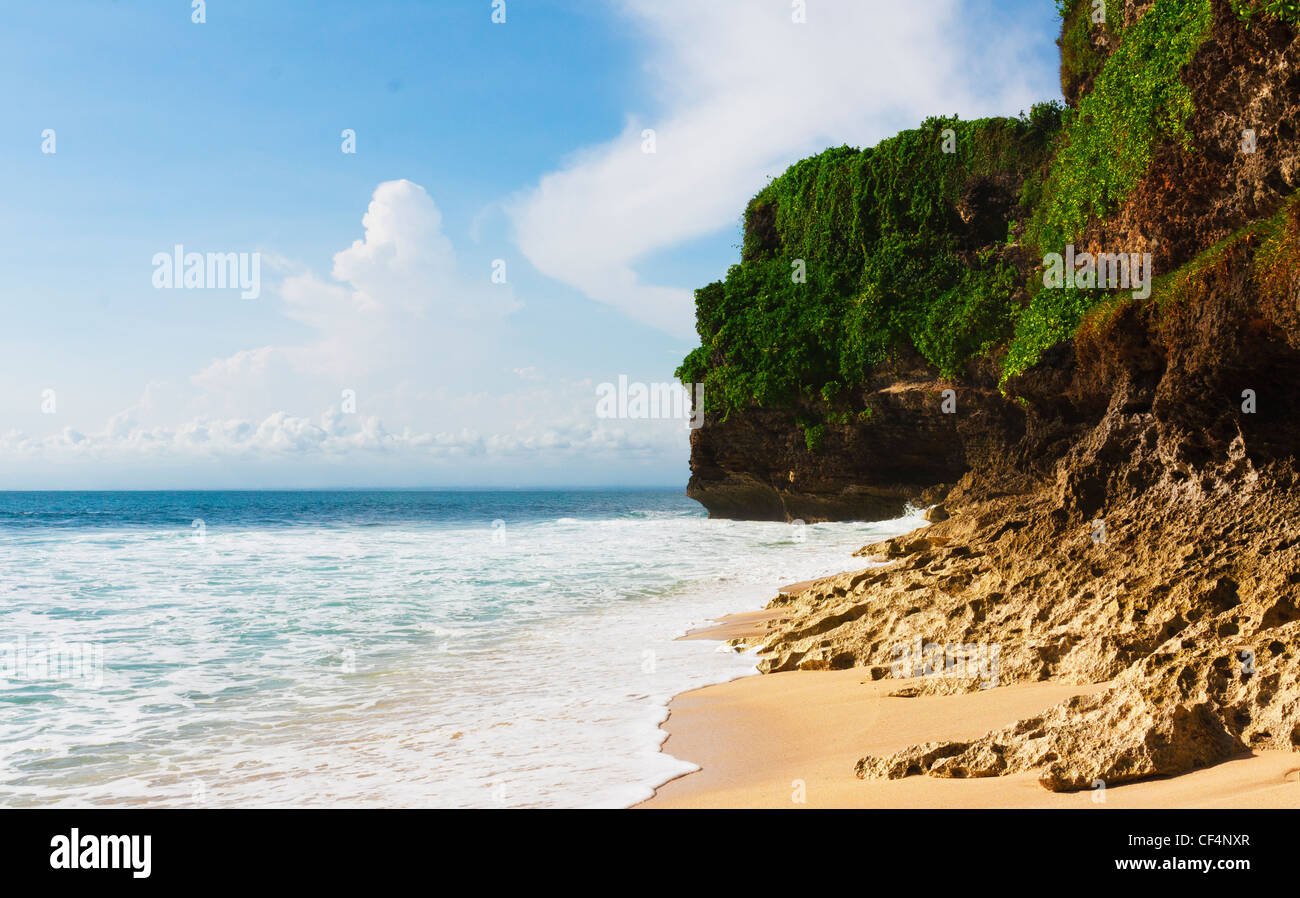 Indonesia, Bali Island, Bukit Peninsula, View of Dreamland Beach Stock ...