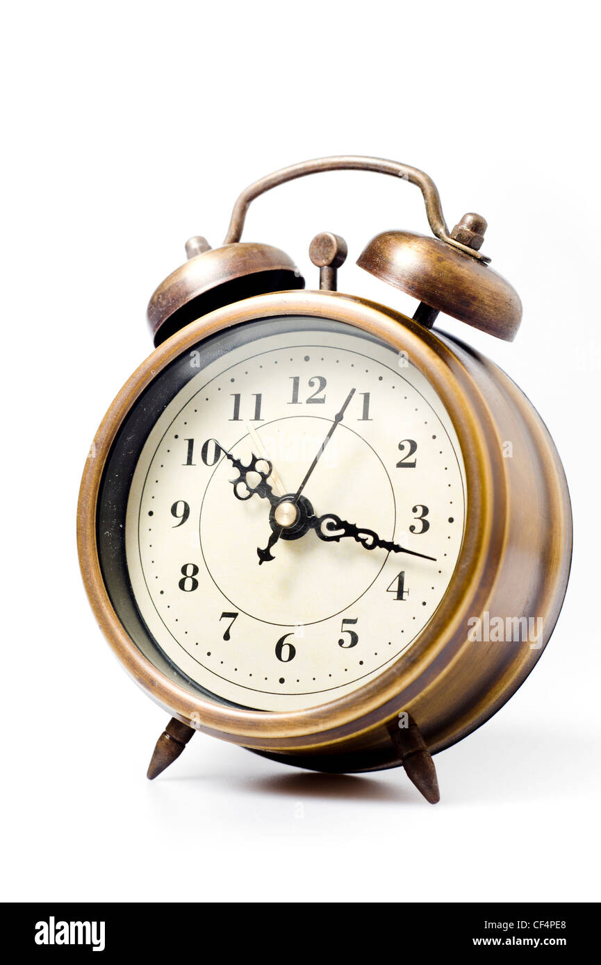 retro alarm clock Stock Photo - Alamy