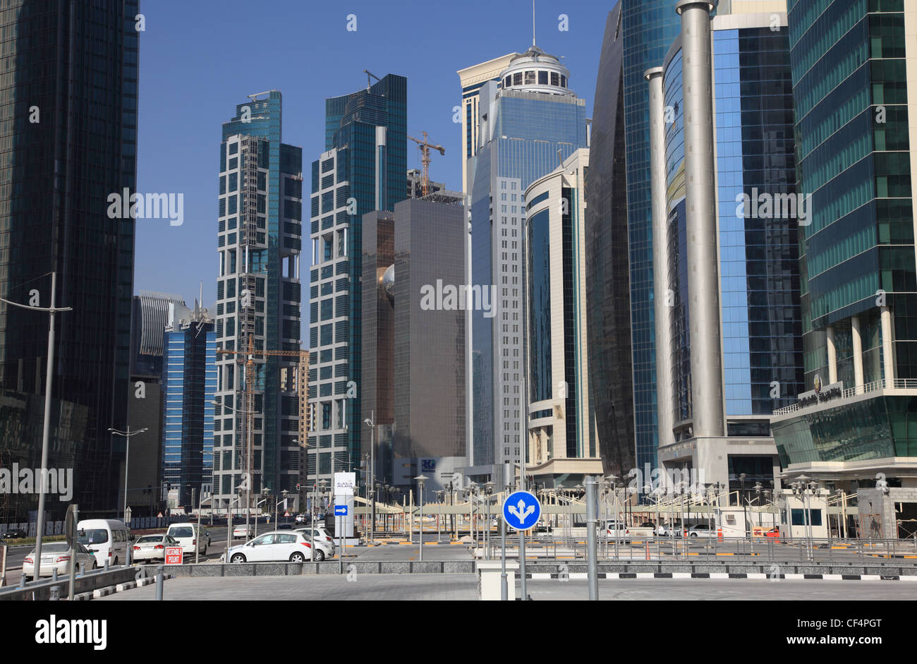 Doha downtown district Al Dafna, Qatar Stock Photo - Alamy