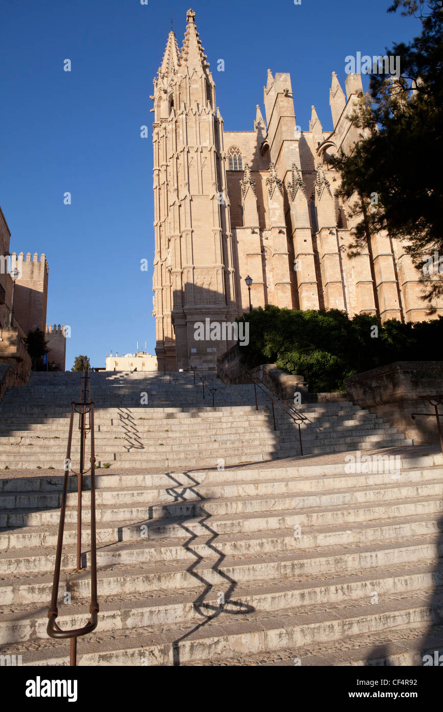 Cathedral Palma de Mallorca church temple gotic catholic cristian ...